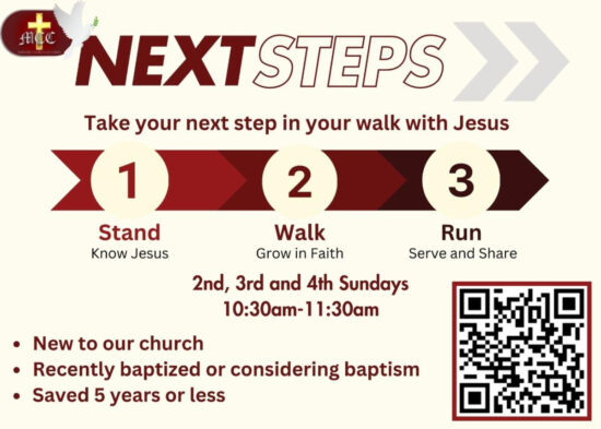 Next Steps class - Mission Church Of Christ